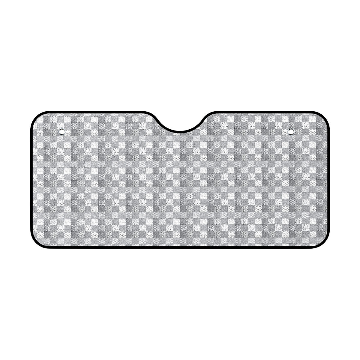SCA Medium Bubble Front Sunshade Checkered Glitter Accordion ...