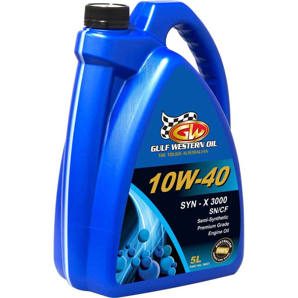 Gulf Western Syn-X 3000 Engine Oil - 10W-40 5 Litre | Supercheap Auto ...